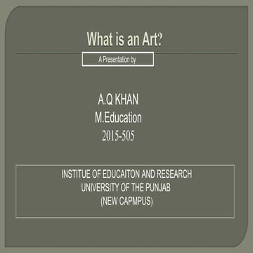 What is an art | PPT