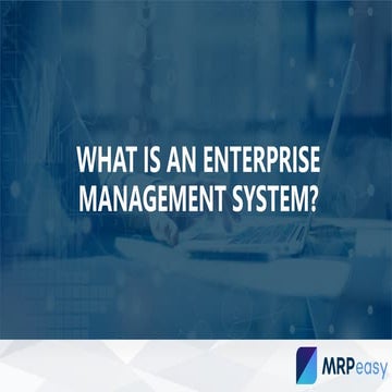 What is an enterprise management system? | PDF