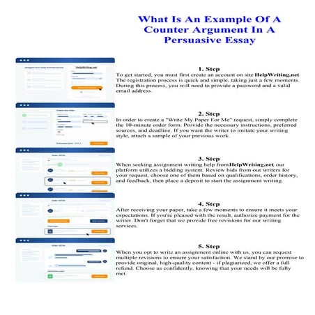 What Is An Example Of A Counter Argument In A Persuasive Essay | PDF