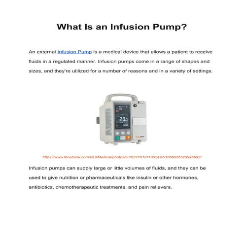 INFUSION PUMPS | PPTX