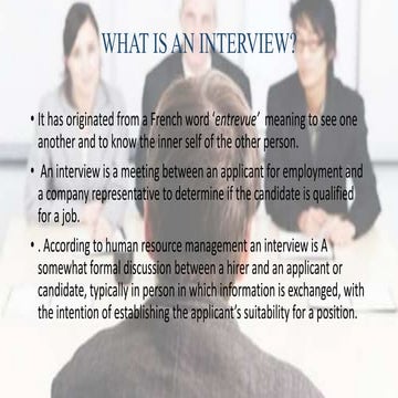 What is an interview | PPT