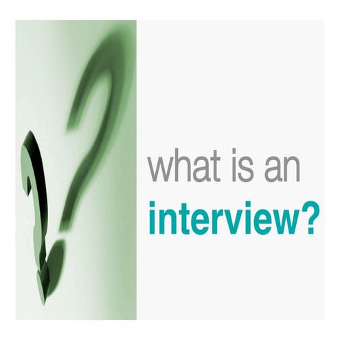 What is an Interview?: A Short and Sweet Guide for Beginners and Other ...