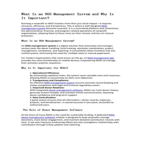 What Is an NGO Management System and Why Is It Imp.pdf