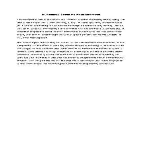 Offer and acceptance | PPTX