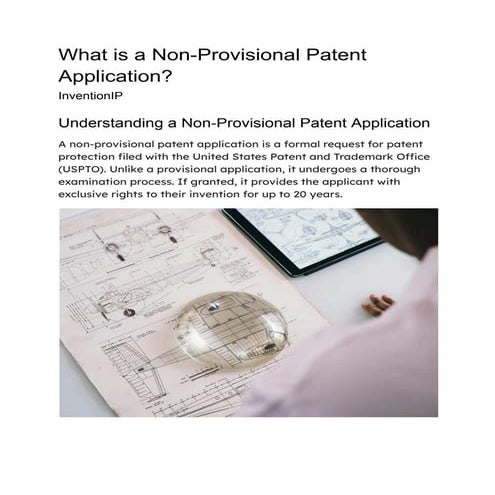 What is a Non-Provisional Patent? A Complete Guide for Inventors ...