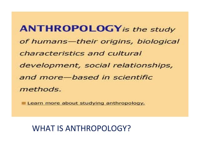 Research methods in anthropology | PPTX