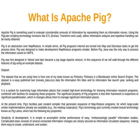 What is apache_pig | PPT