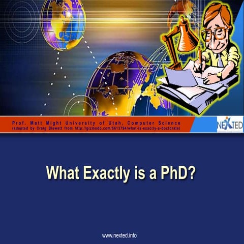 What is a PhD | PPTX