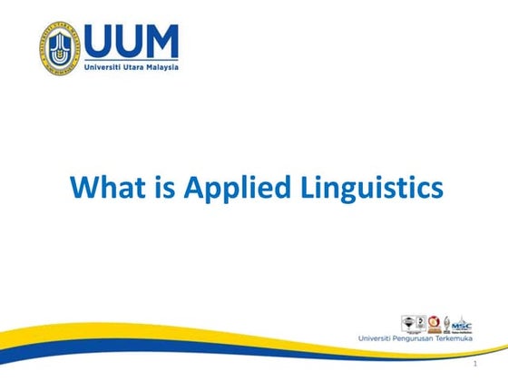 Second Class Applied Linguistics | PPT