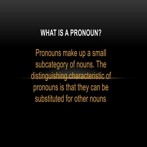 Pronoun | PPT