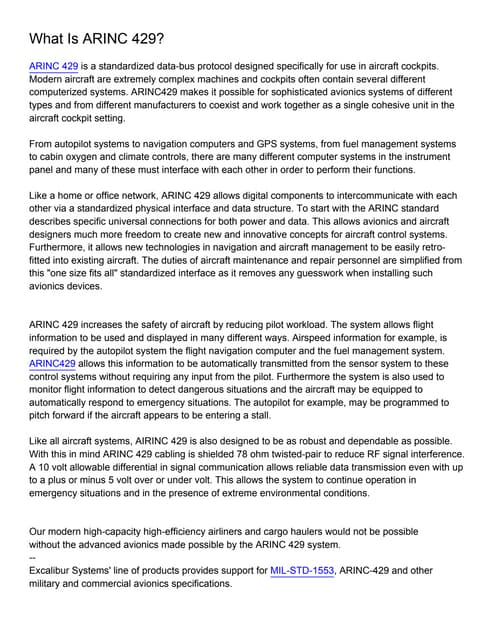 ARINC: The Ultimate Guide To Modern Avionics Protocol | PPTX