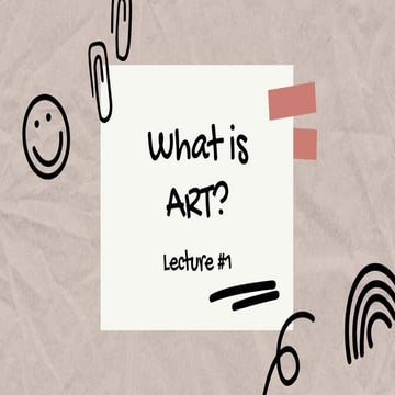 What is Art? Lesson Powerpoint Presentation | PDF