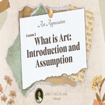 What is Art: Introduction and Assumption.pptx
