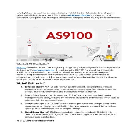 What is AS 9100 Certification and Why is it Important..pdf ...