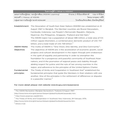 What is asean | PDF