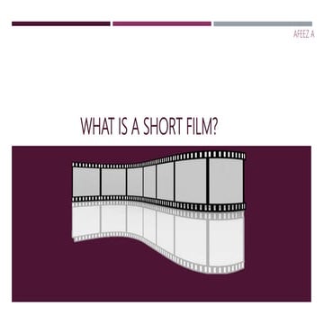 Short film theory | PPTX