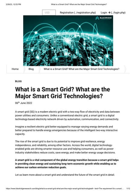 Smart Grid Technology Ppt