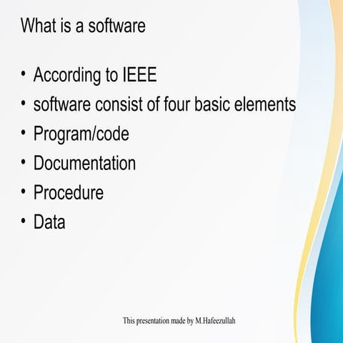 What is a software | PPT