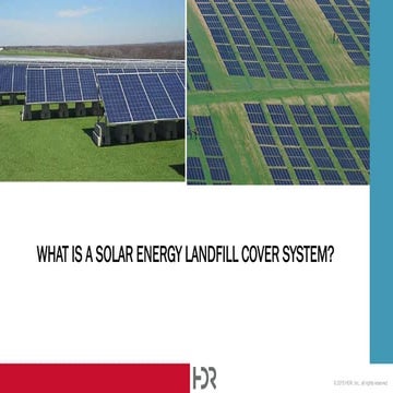 What is a Solar Energy Landfill Cover System | PDF
