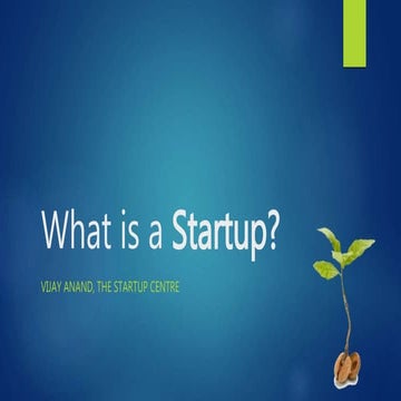 What is a startup | PPT