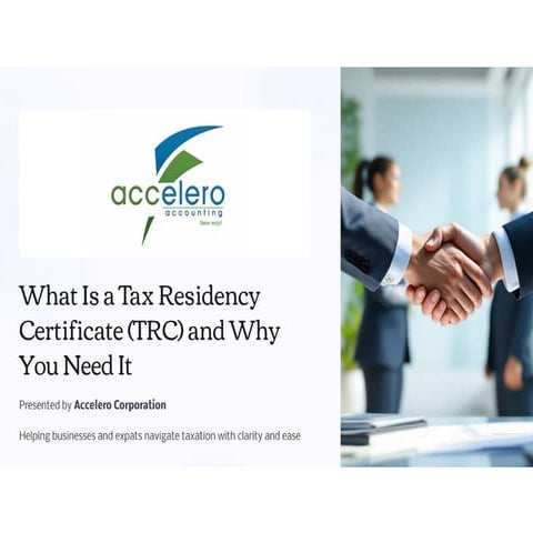 What Is a Tax Residency Certificate (TRC) and Why You Need It.pptx