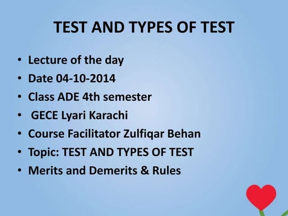 Individual vs group test | PPT