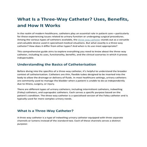 What Is a Three-Way Catheter Uses, Benefits, and How It Works.pdf