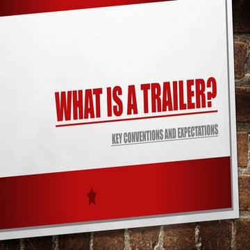 Codes and conventions of film trailers | ODP