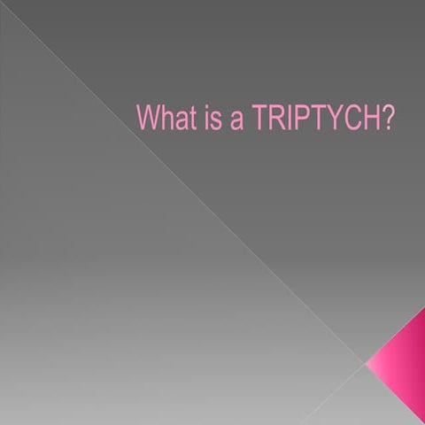 What is a Triptych? | PDF