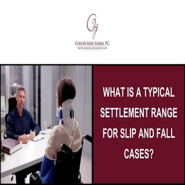 What Is a Typical Settlement Range for Slip and Fall Cases? | PDF
