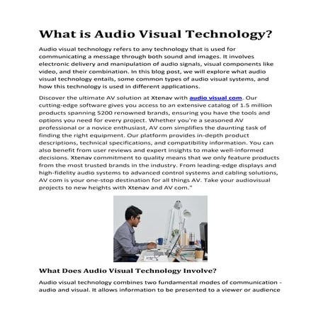 What is Audio Visual Technology.pdf