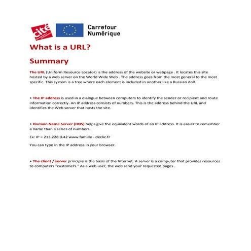 What is a url | PDF