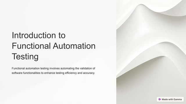 What Is Automation Functional Testing And Its Importance Ppt 4001