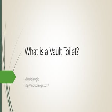What is a Vault Toilet? | PPT