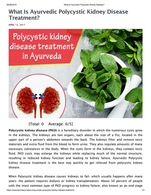 Polycystic kidney disease | PDF