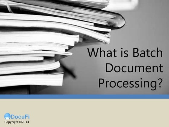Folder Watching For Automated Document Capture, Batch Scanning | PPT