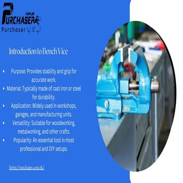 What Is a Bench Vice? A Comprehensive Guide for Beginners | PDF