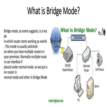 What Is Bridge Mode Ppt
