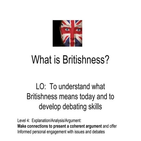 What is Britishness lesson 2 2014 | PPT
