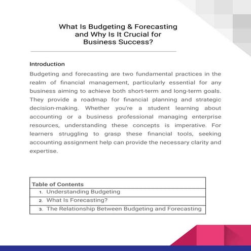What Is Budgeting & Forecasting and Why Is It Crucial for Business ...