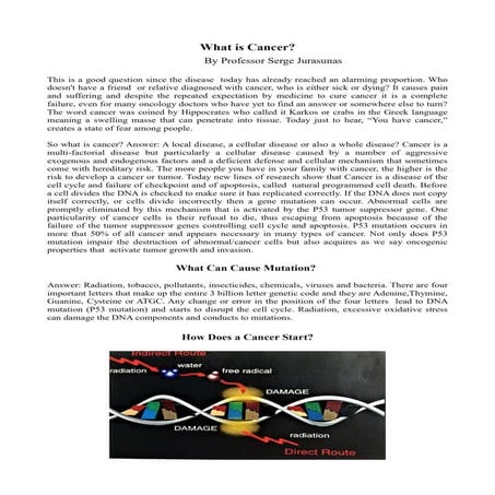 biology of cancer | PPTX
