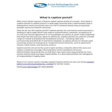 What is captive portal? | PDF | Internet | Computing