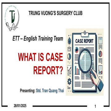 WHAT IS CASE REPORT - CARE CHECKLIST INTERPRETATION | PPTX