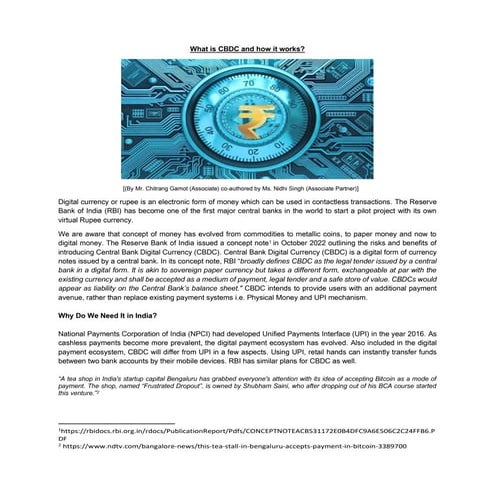 PPT GRAND PRESENTATION cbdc (central based digital currency) | PDF