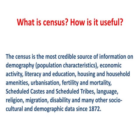 What is census | PPTX