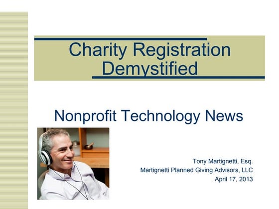 Demystifying State Charity Registration | PPT