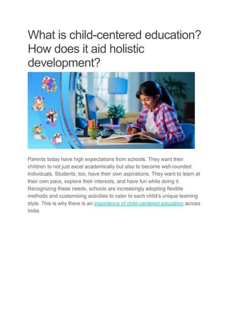 Importance of Holistic Development for Early Childhood | PDF Importance of Holistic Development for Early Childhood | PDF