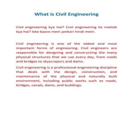 Civil Engineering in Hindi - सिविल इंजीनियरिंग क्या है (2).pdf