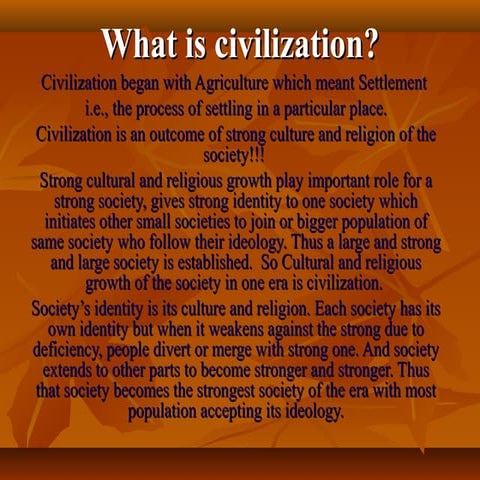 CivilizationS | PPT