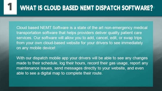 NEMT Dispatching Software | PPTX